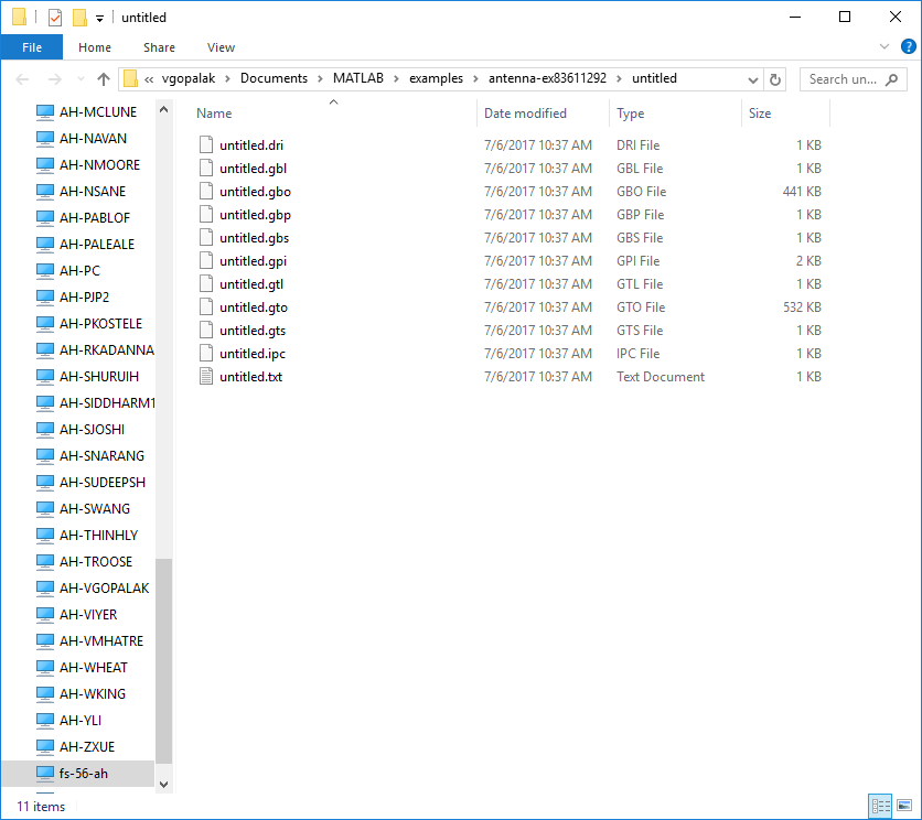 openFolder - Open folder containing generated Gerber files in files ...