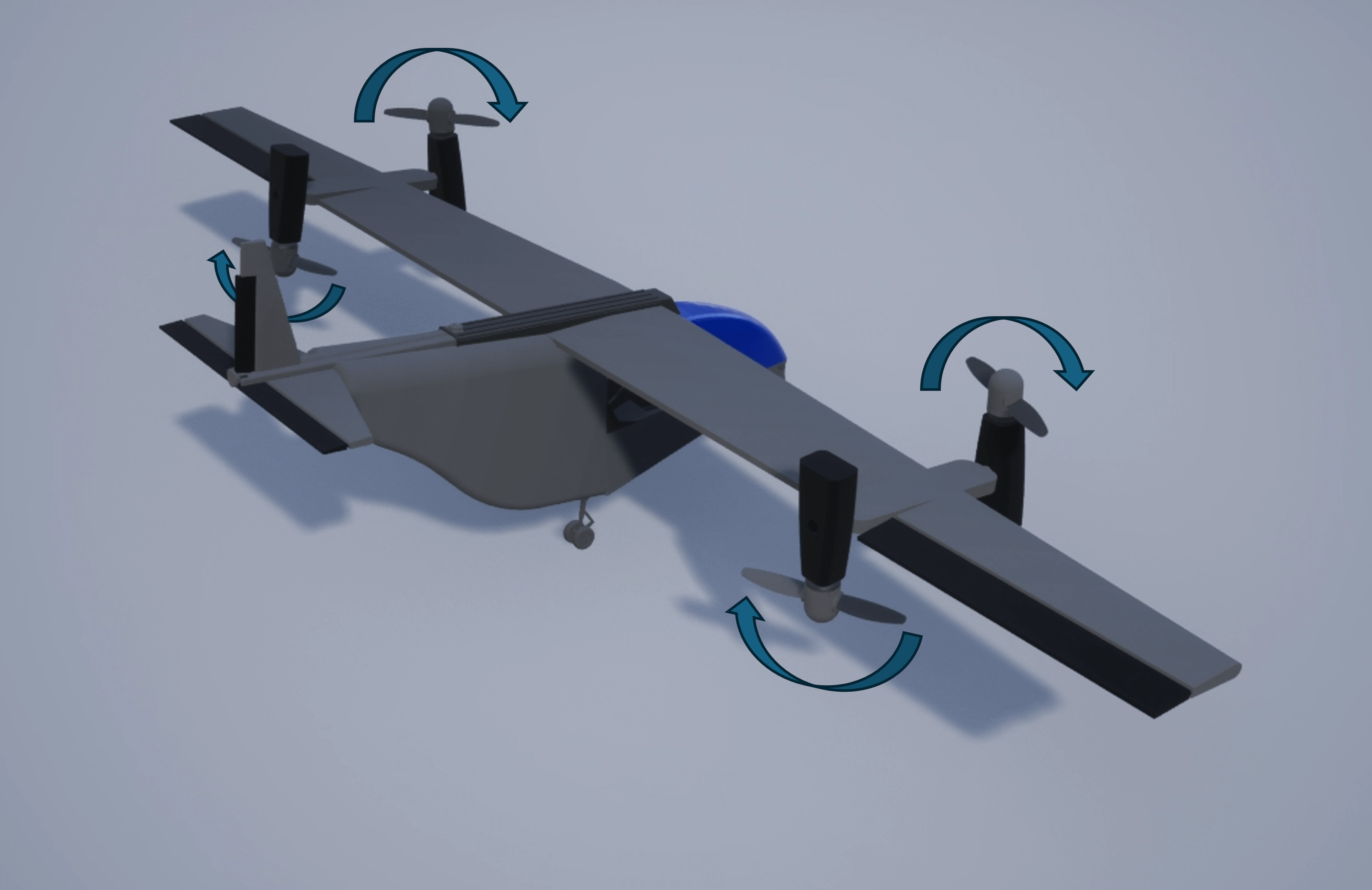 Model Alternative VTOL UAV Configuration - MATLAB & Simulink