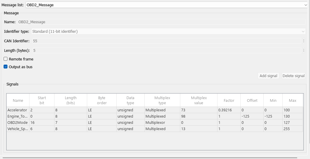 Multiplexing and Demultiplexing of CAN Messages - MATLAB & Simulink