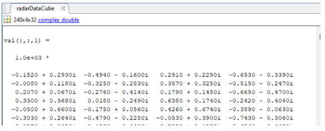 dca1000FileReader - File-reader object for reading IQ data as radar data cubes from binary files ...
