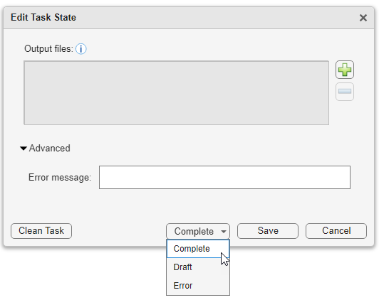 padv.Task - Single step in process - MATLAB