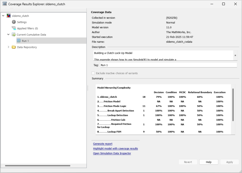 Coverage Results Explorer View Manage And Filter Model Coverage