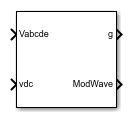 PWM Generator (Five-phase, Two-level) - Generate five-phase, two-level pulse width modulated ...